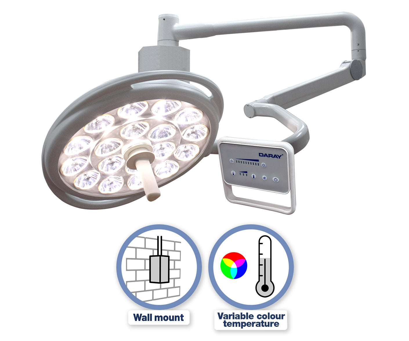 S460 single-head wall-mount operating theatre light 500mm (120,000 lux ...
