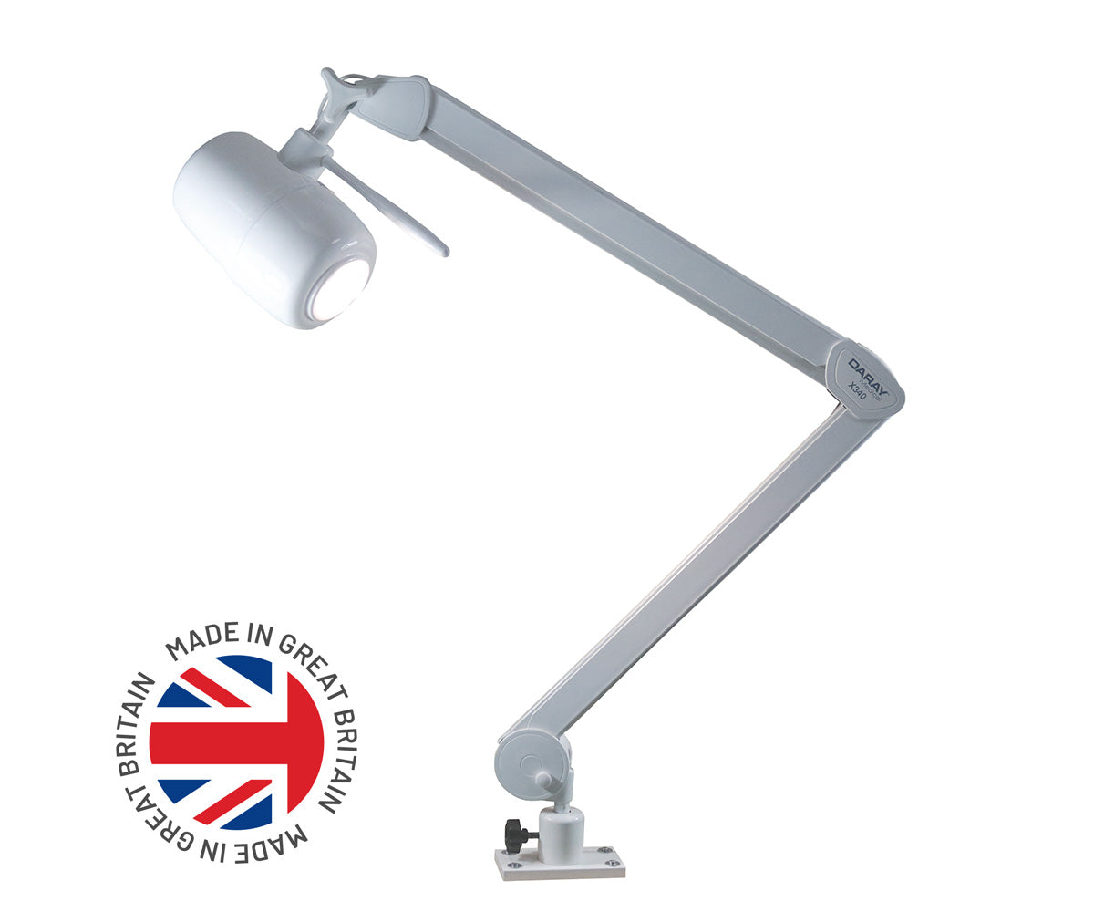 X340 fixed desk-mount examination light – DARAY