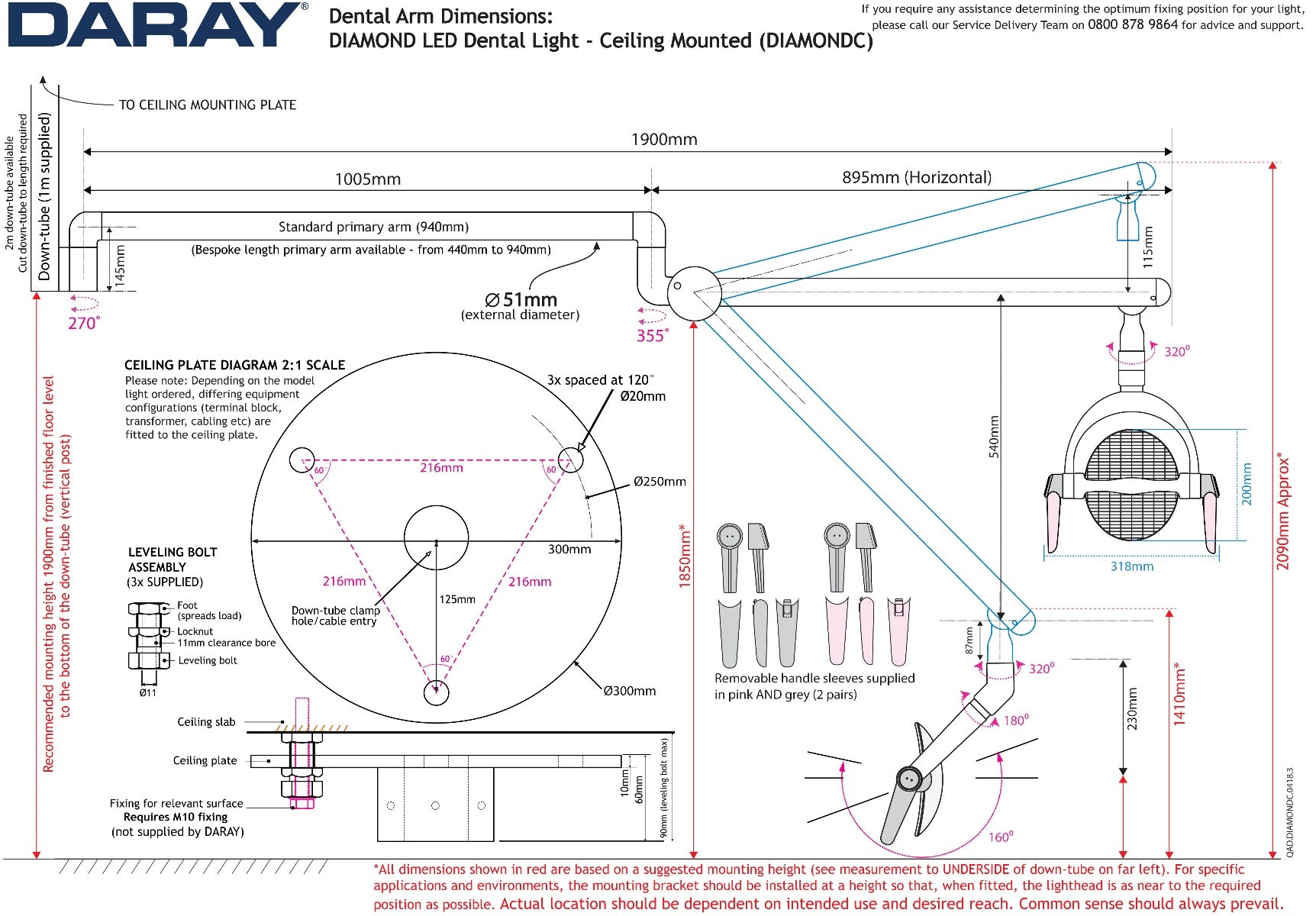 Diamond ceiling-mount – DARAY