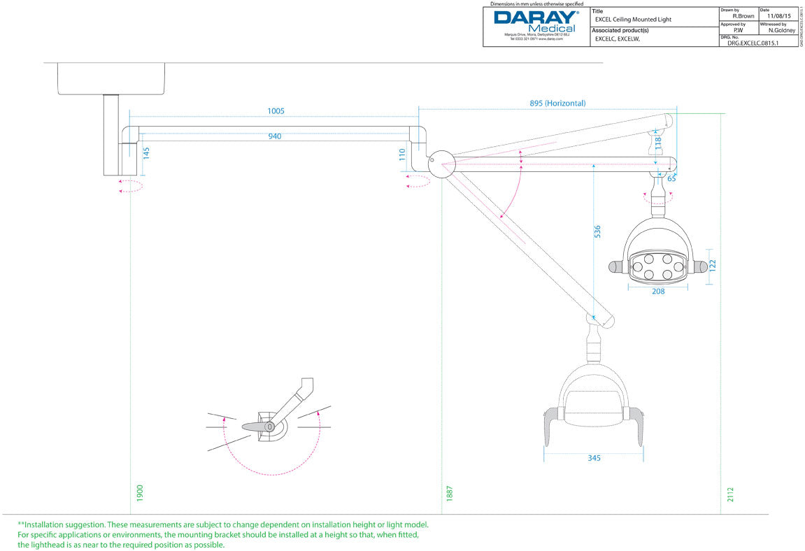 Excel ceiling-mount – DARAY